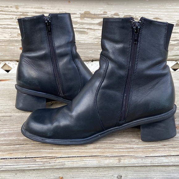 Naot | Shoes | Vintage Naot Black Leather Boots Womens Size 38 Us 775 ...